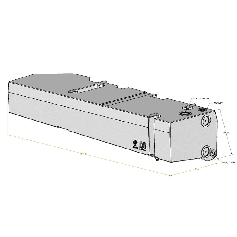 22 Gallon Drivers Side Undercarriage Fresh/Grey Water Tank for 2015-20 ...