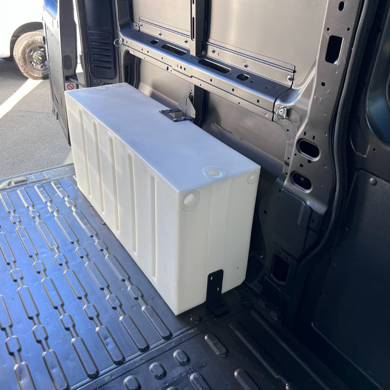 39 GALLON WHEEL WELL WATER TANK FOR 2013-2024 DODGE / RAM PROMASTER 15 ...