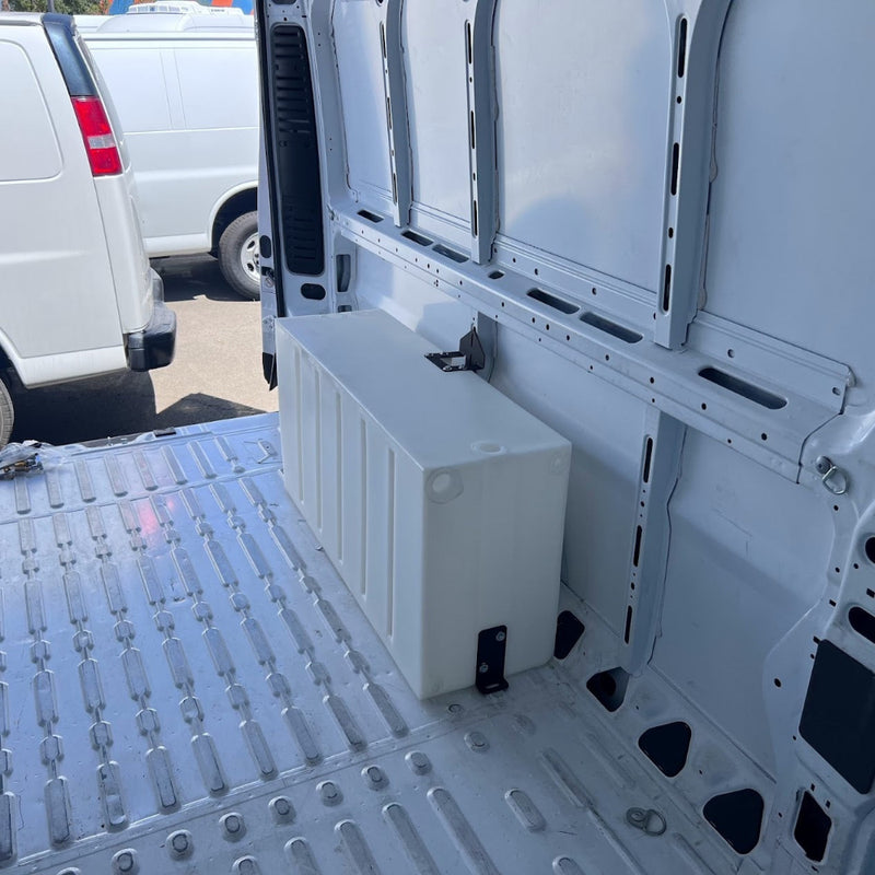 39 GALLON WHEEL WELL WATER TANK FOR 2013-2024 DODGE / RAM PROMASTER 15 ...