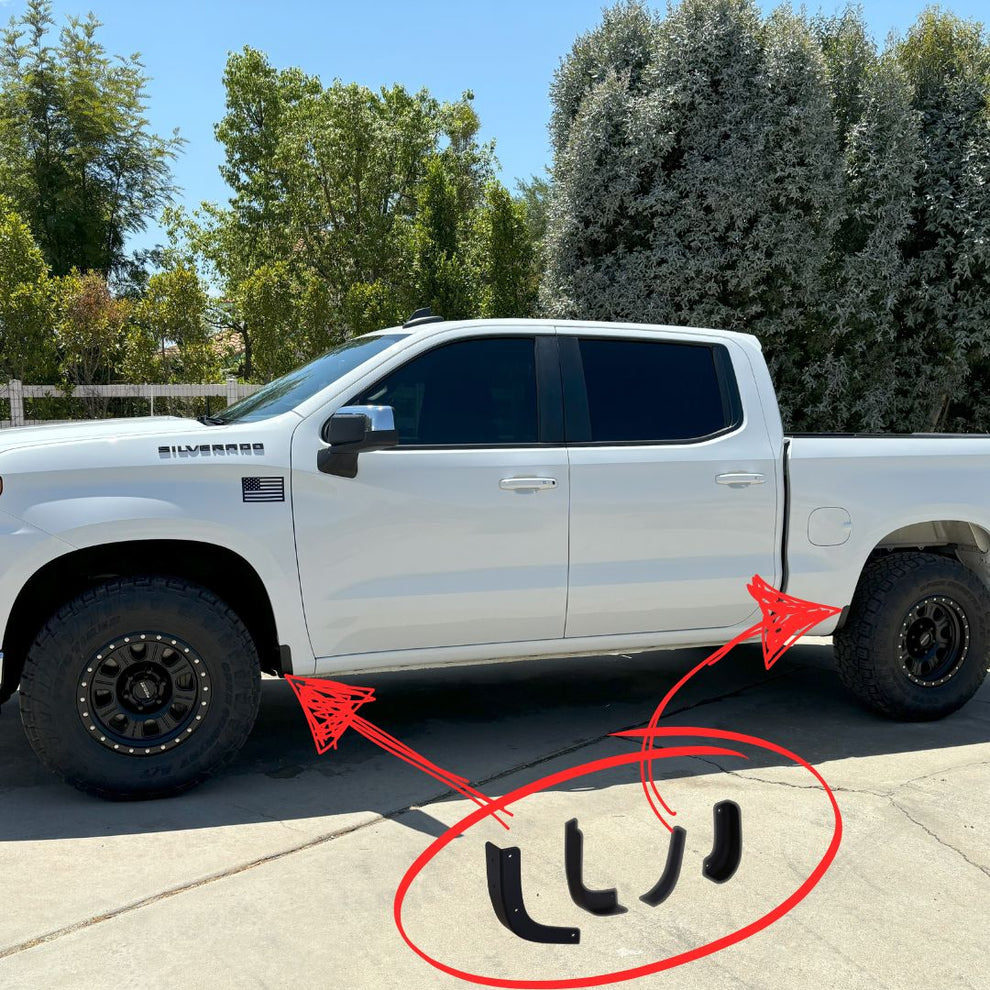 Mud Flap Delete For 2019-2025 Chevrolet Silverado 1500 – S&B