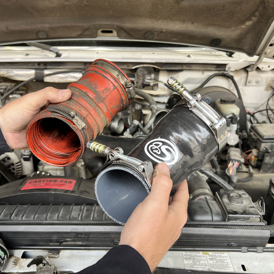 Intake and Plenum Boot Kit for 1994-1996 Ford F250/F350, 7.3L Powerstr ...